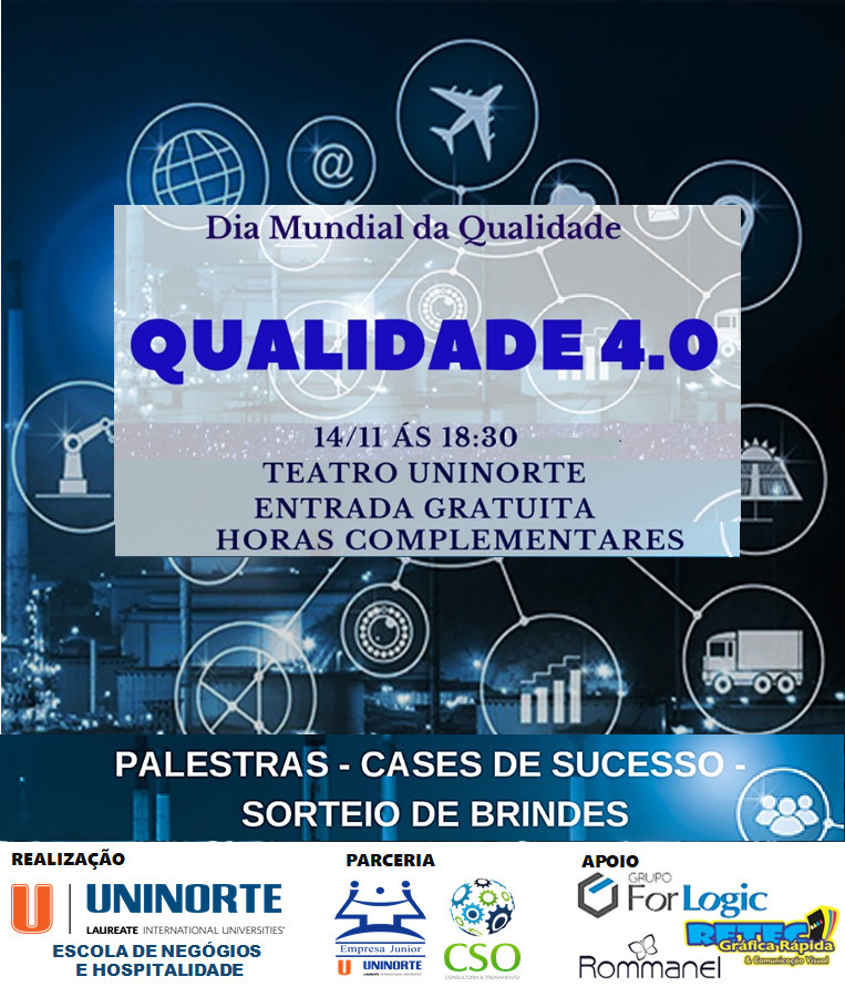 Dia Mundial da Qualidade – “QUALIDADE 4.0”, dia 14.11