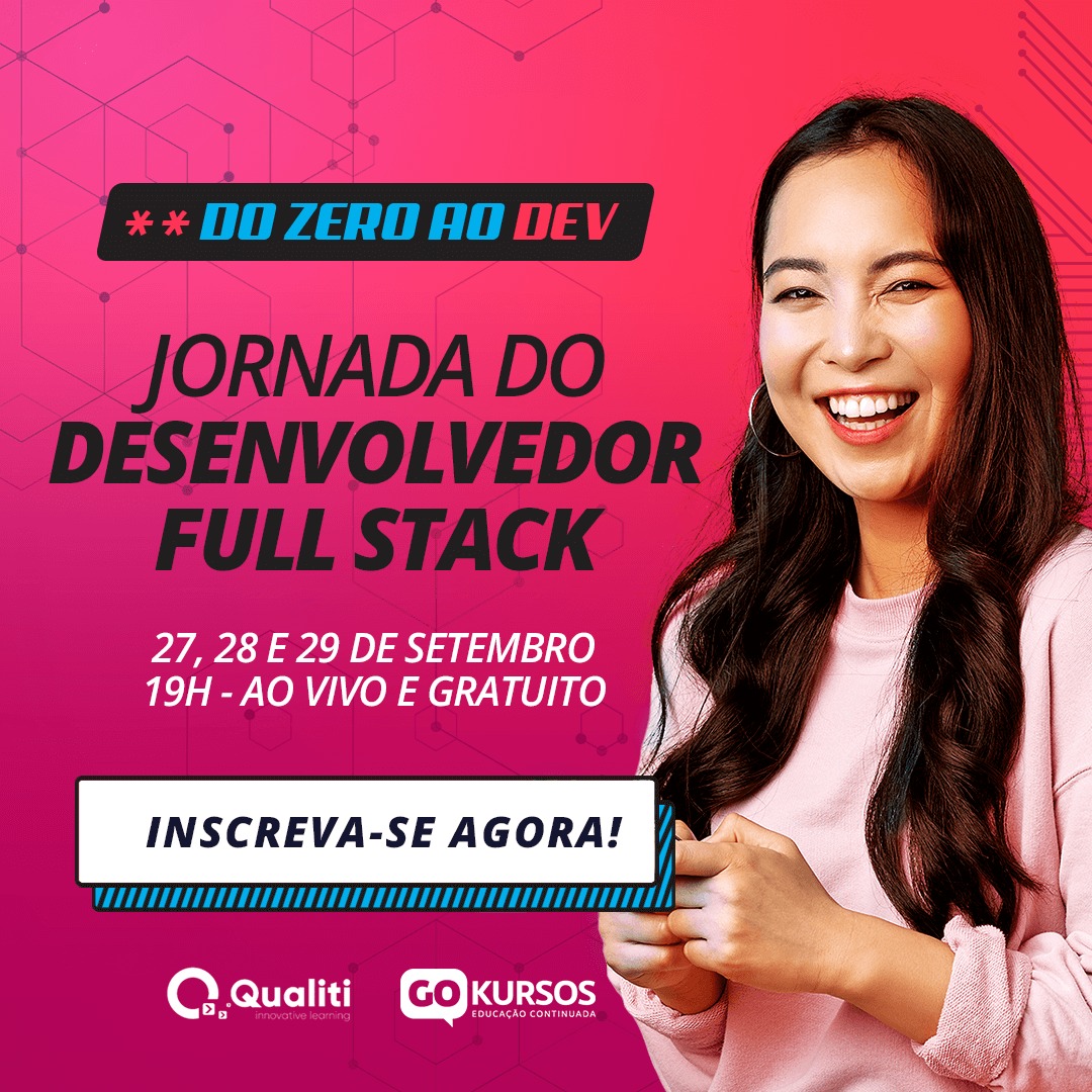 GoKursos e Qualiti promovem a Jornada do Desenvolvedor Full Stack - UniNorte Manaus