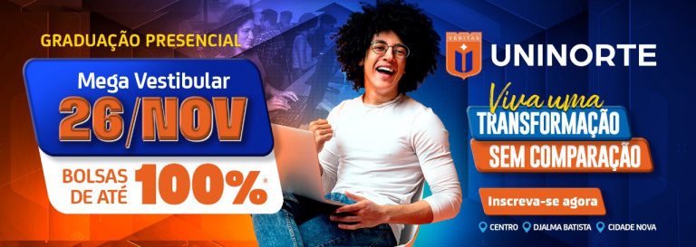 Confira o resultado do MEGA VESTIBULAR UNINORTE, realizado no último sábado - UniNorte Manaus